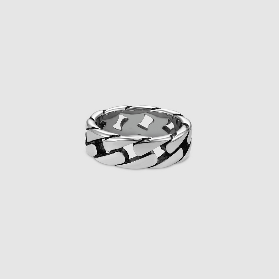 Cuban Silver Ring – Essence Amsterdam