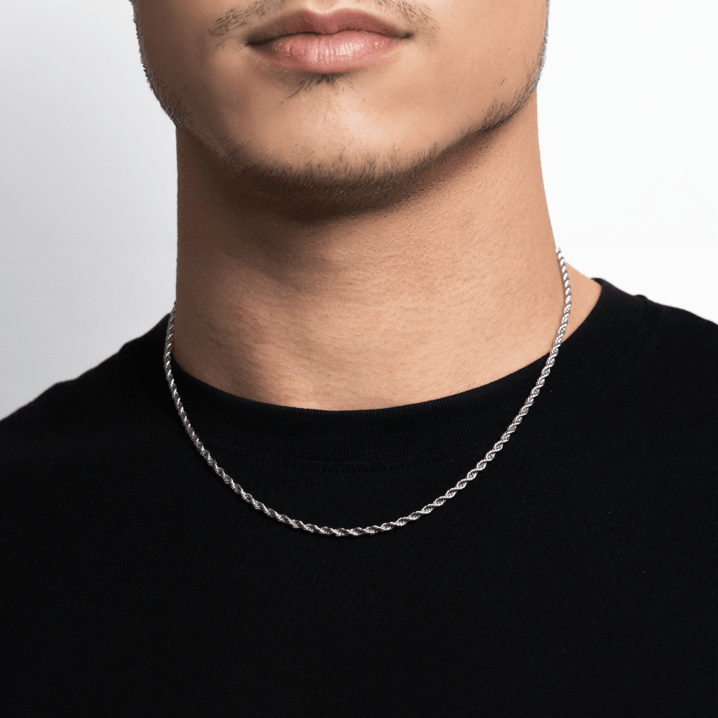 Rope Chain (Silver) 3MM – Essence Amsterdam
